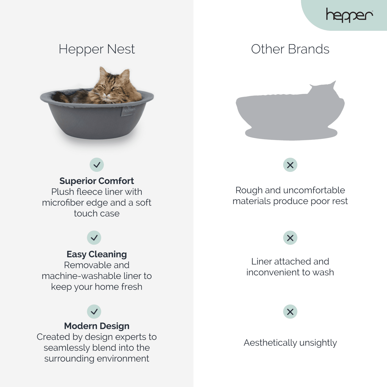 Hepper Nest Bed With Machine-Washable Liner | Hepper