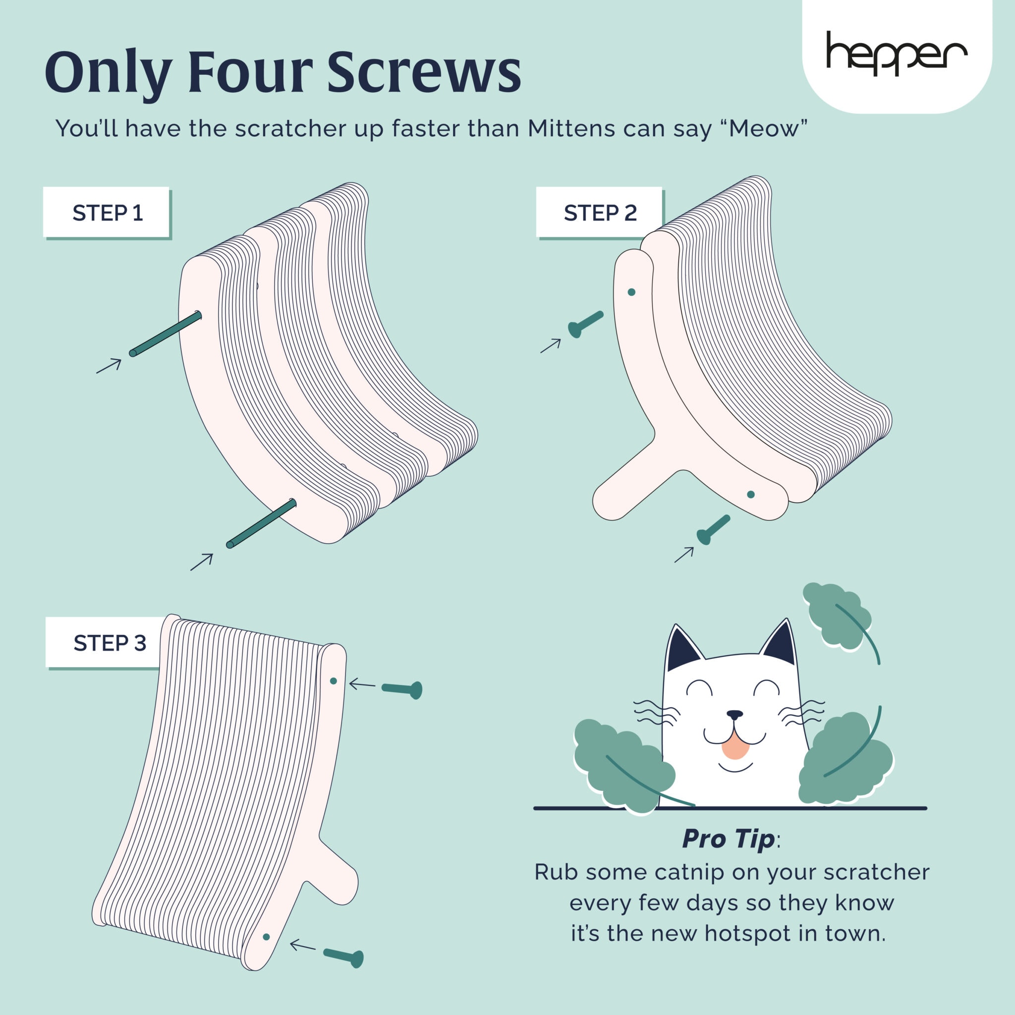 3-Angle Hepper Hi-Lo Scratcher | Hepper