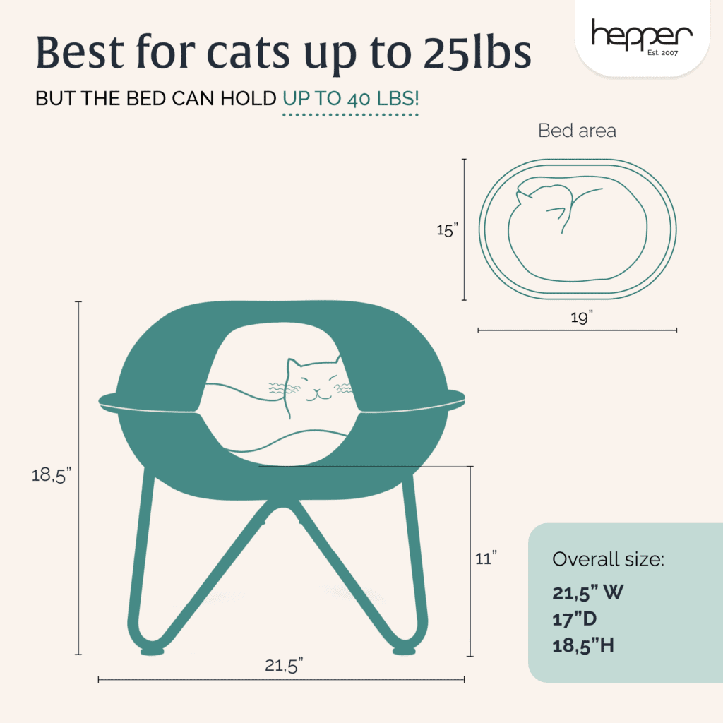 Hepper Pod Bed Comforting Elevated Tower | Hepper