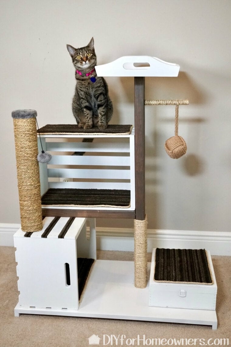19 DIY Cat Tree Plans You Can Build Today (With Pictures) | Hepper