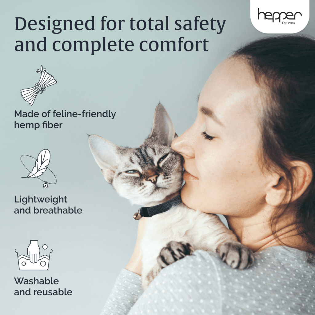 Hemp Breakaway Cat Collar (Premium & Breathable) | Hepper