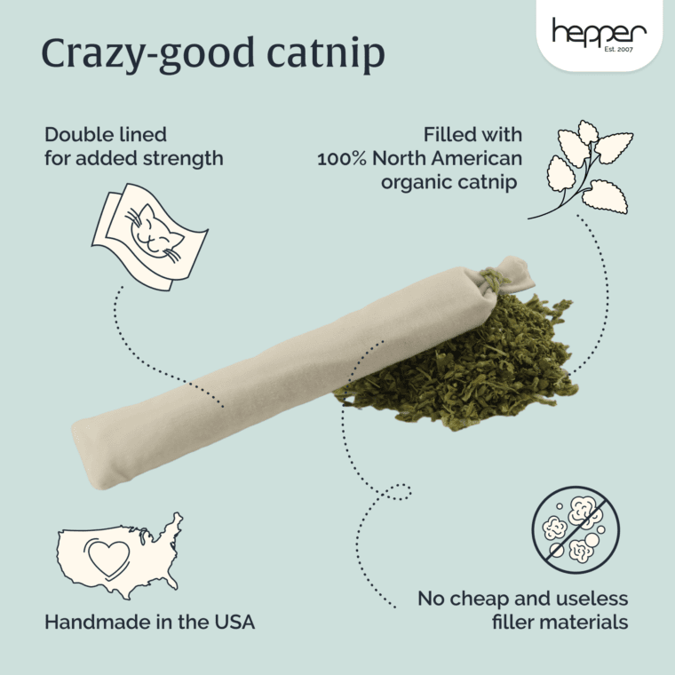 Catnip Stick Toy - Handmade and Double-Walled Stitching | Hepper