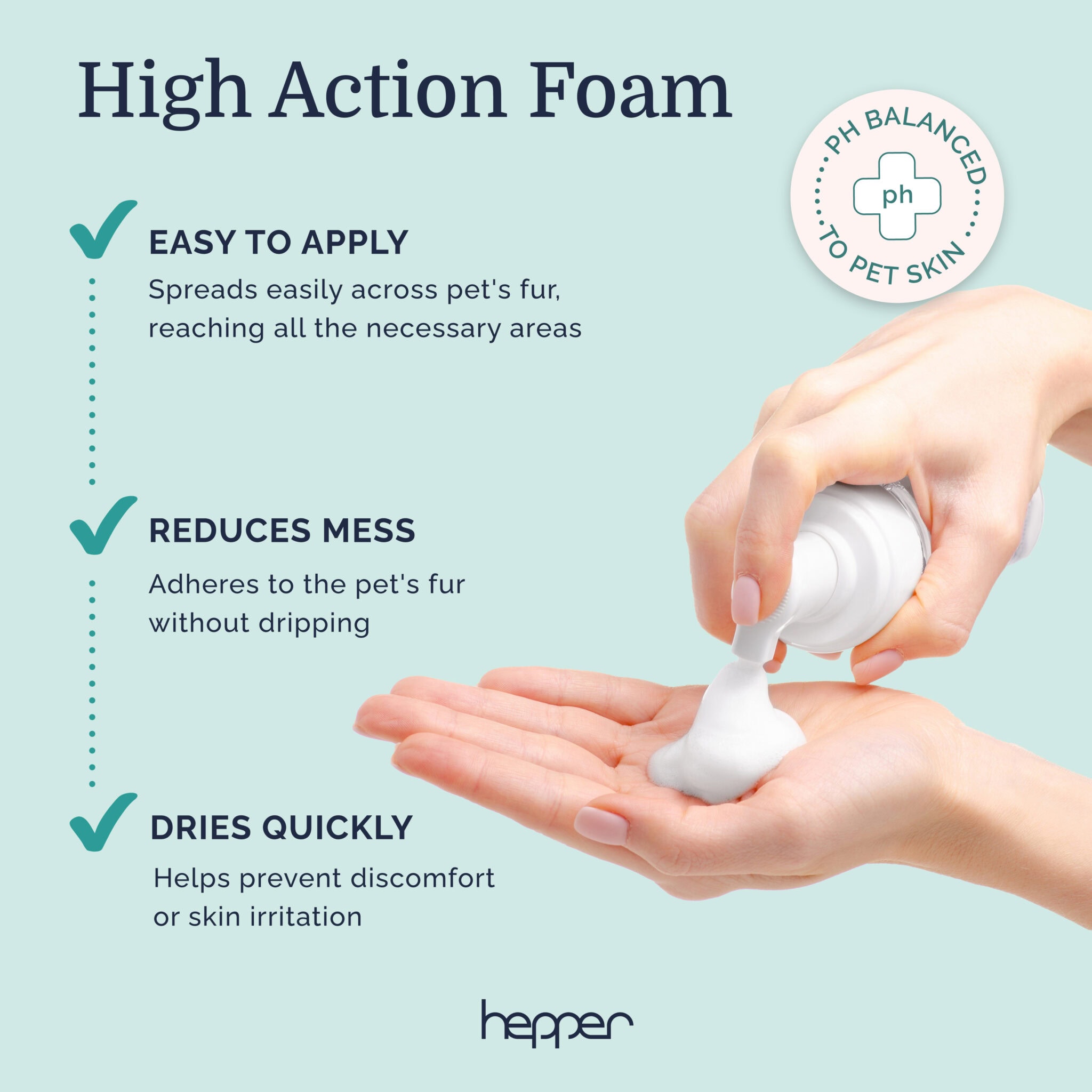 Hepper Waterless No Rinse Pet Shampoo (Aloe and Cucumber Scent) | Hepper