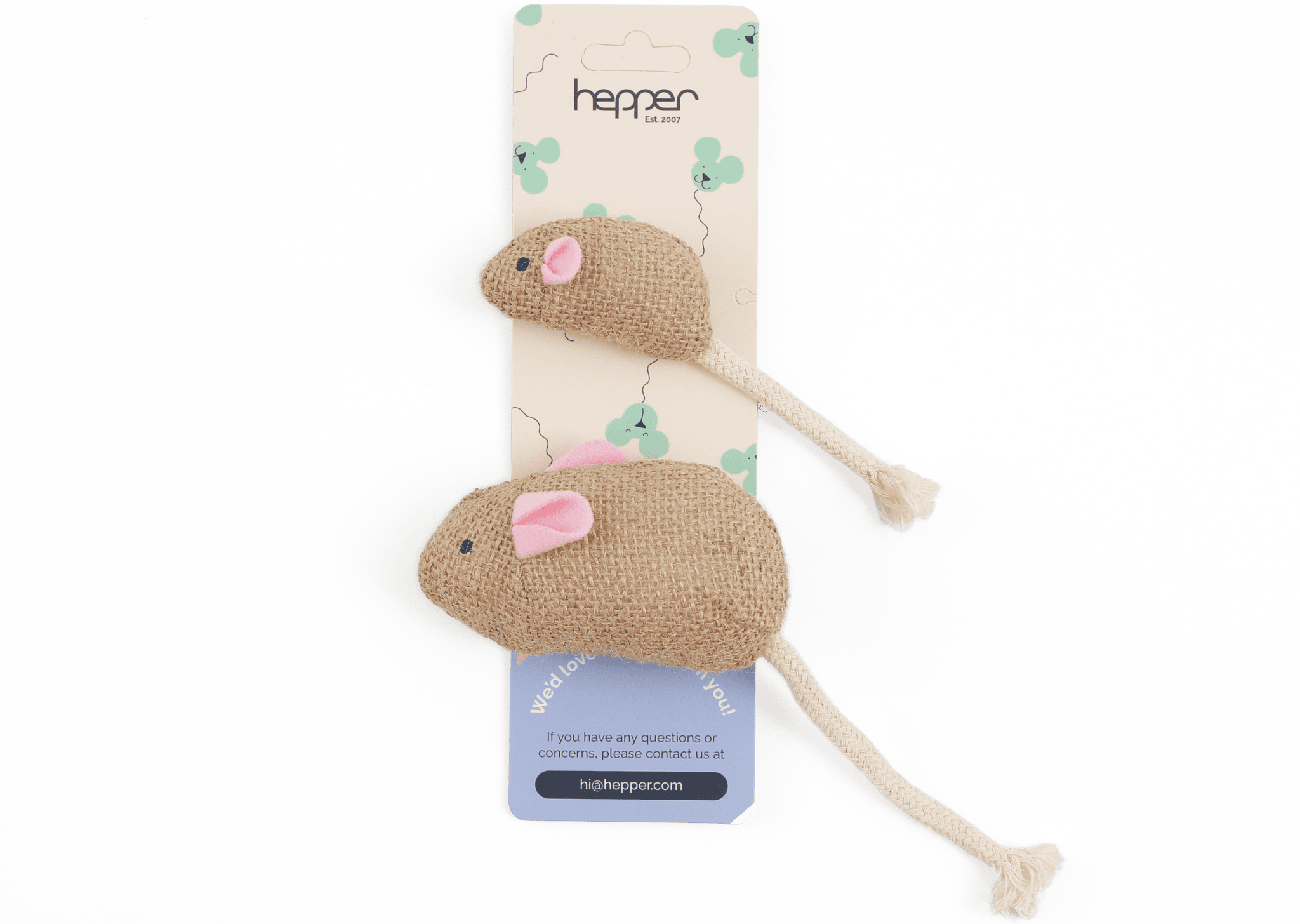 Hepper Mice Cat Toy Set (Hessian) - Awaken the Hunter | Hepper