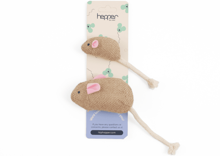 Hepper Mice Cat Toy Set (Hessian) - Awaken the Hunter | Hepper